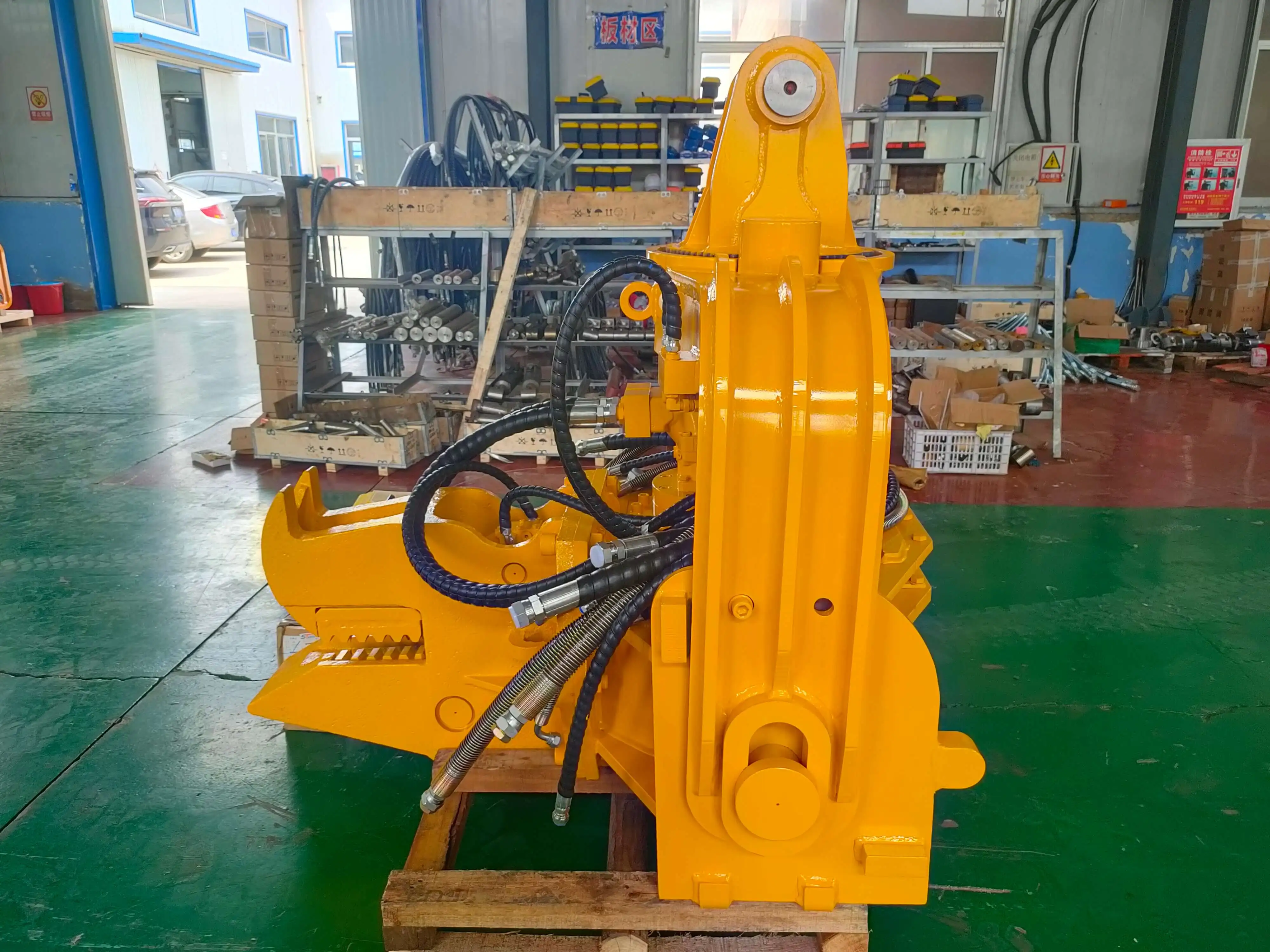 Hydraulic Sheet Pile Vibro Hammer With Extend Long Boom For Zx200 Zx210 ...