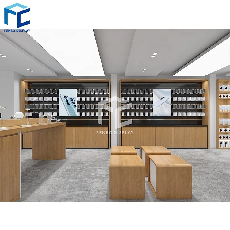 Retail Store Design - Stylish Mobile Phone Display Cabinets