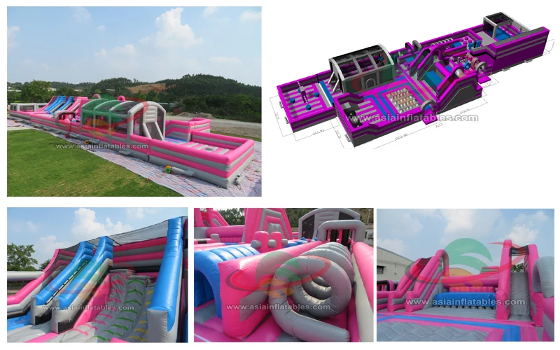 Inflatable Team Building Games Kids Inflatable Course Inflated ...