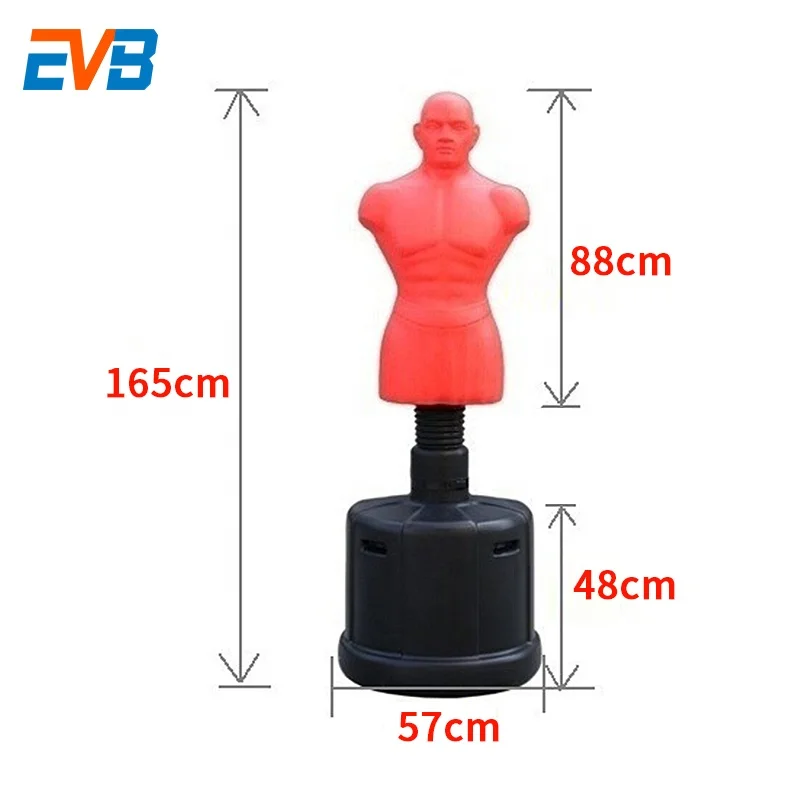 Martial Arts Dummy Human Shape Boxing Bag Bob Body OEM Training Plywood Rubber Board Color Material