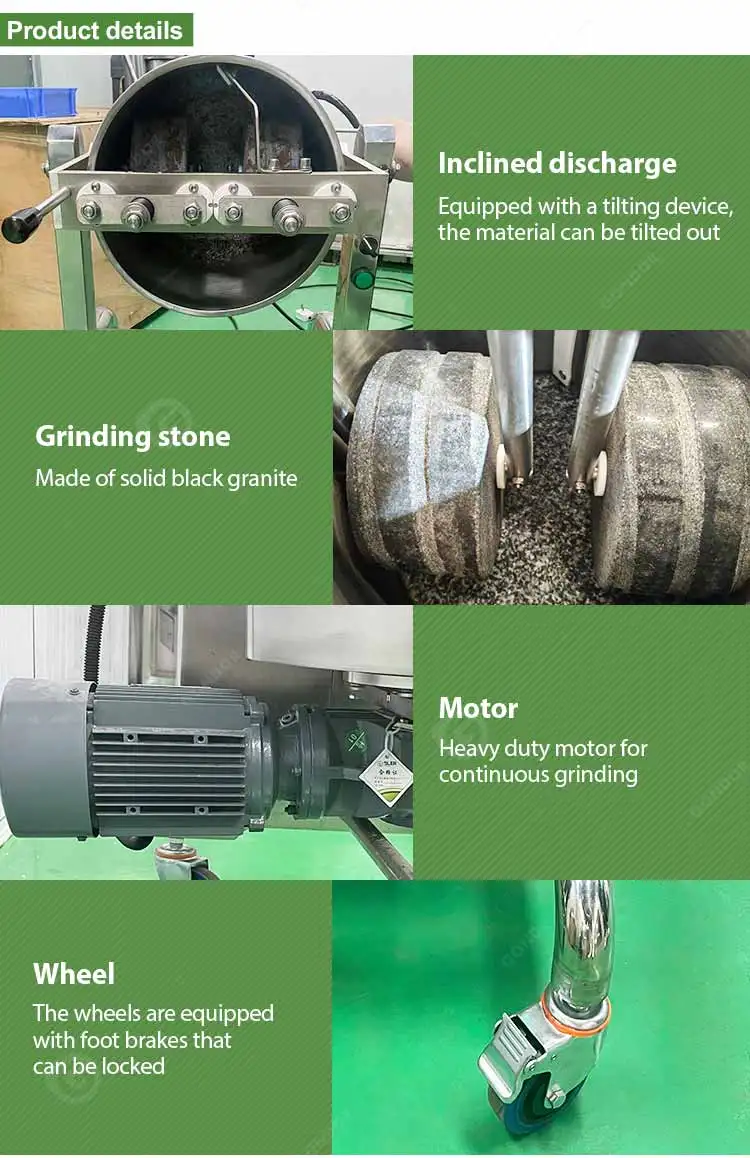 Melting Storage Tank Grind Mixing Ganash Small Stone Grinder Paste Make ...