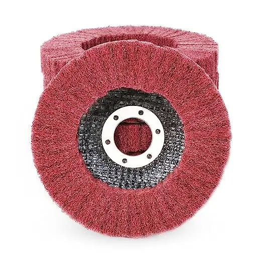 4-1/2 Inch Nylon Fiber Flap Disc 115mm Scouring Pad Buffing Wheel For ...