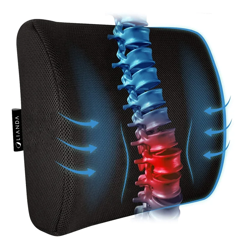 Factory Direct Pain Relief Back Support Cushion Office Chair Removable ...
