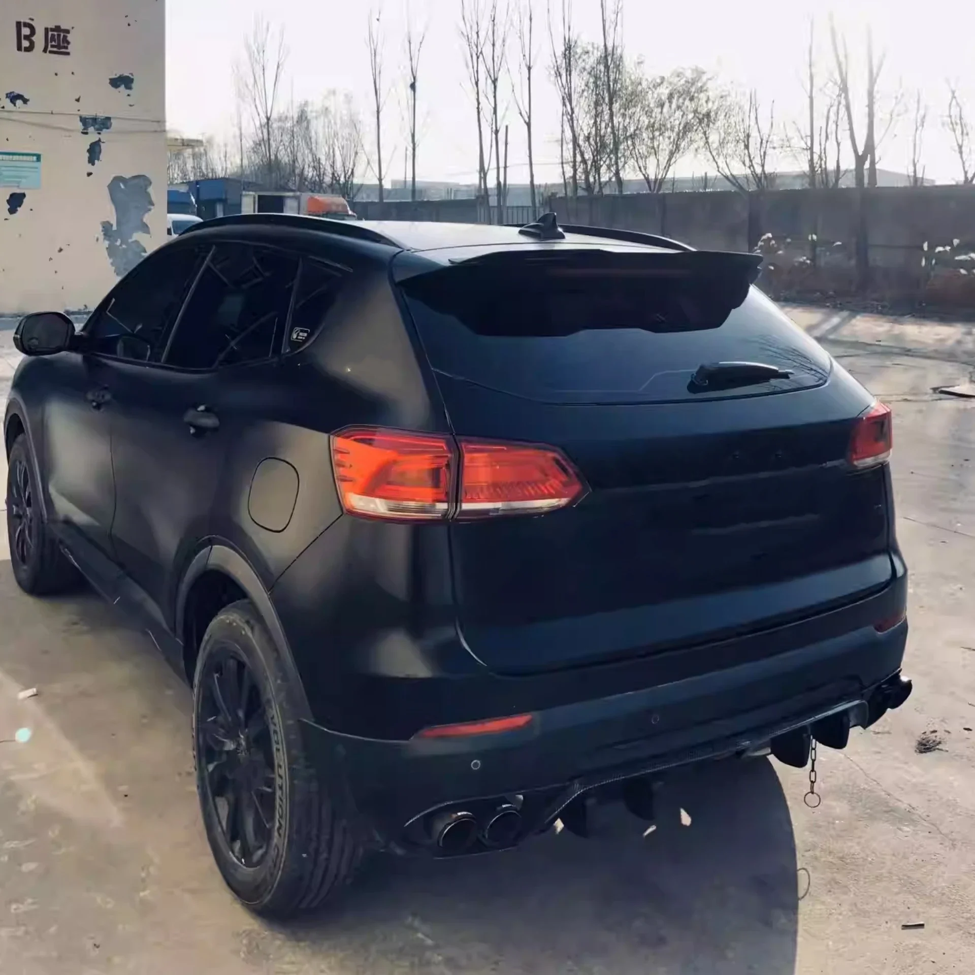 Body Kit Carbon Fiber Tail Wing For Haval Gloss Black Top Wing Shovel ...