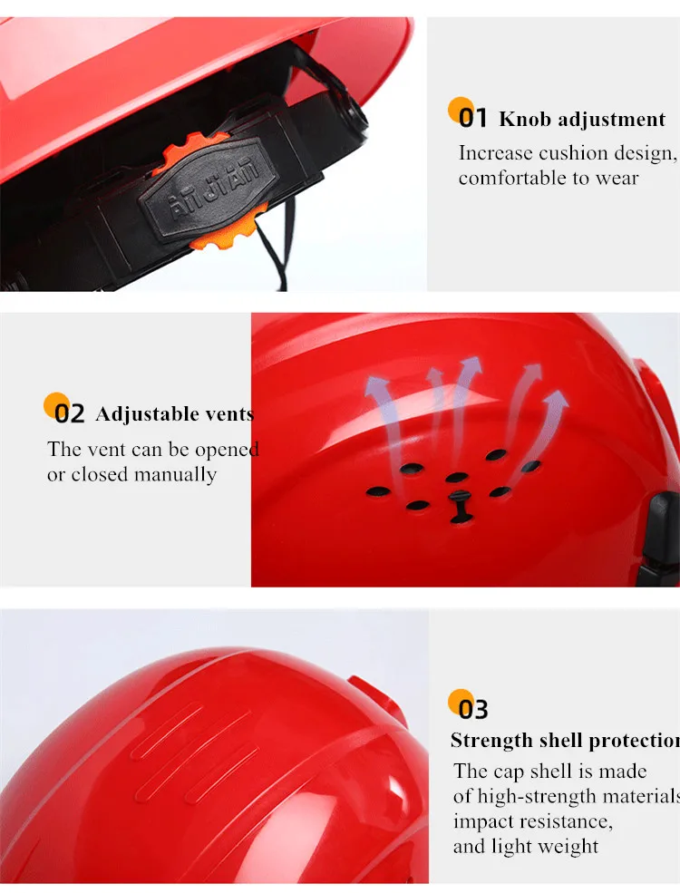 Ant5 Full Brim Industrial Safety Helmet Water Transfer Printing Durable ...