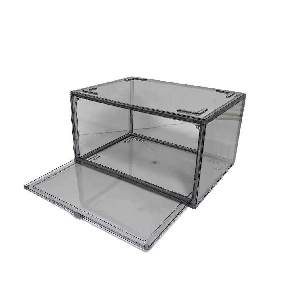 Transparent Plastic Sneaker Storage Boxes - Stackable