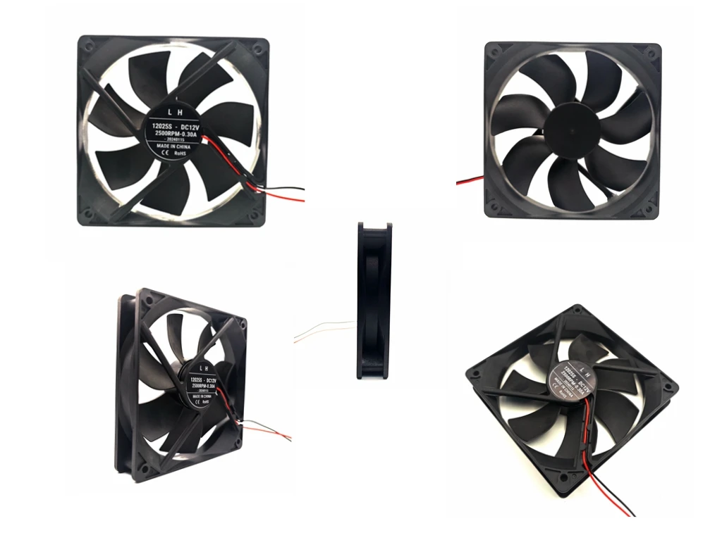 Ventilation Exhaust Fan 12025s 12 24v 0.3a 2500rpm 120*120*25mm Porous ...
