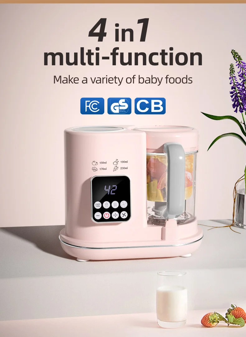 Multifunction Touchable Mini Electric Steamer Baby Food Processor Baby ...