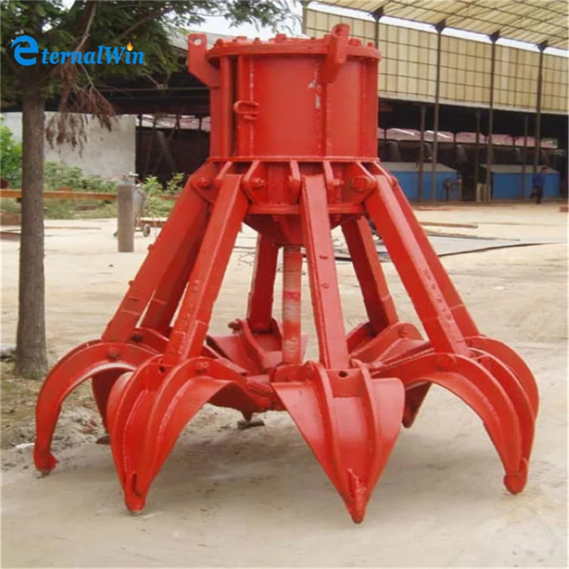 Crane Iron Scrap Grab Hydraulic Electric Grab Bucket Orange Peel ...