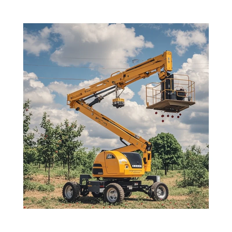 10-21m hydraulic articulating boom lift and aerial work tracked spider ...
