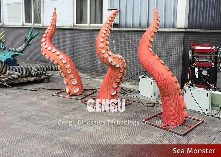 Customized Animatronic Model Big Octopus Tentacles Statue Octopus Legs ...