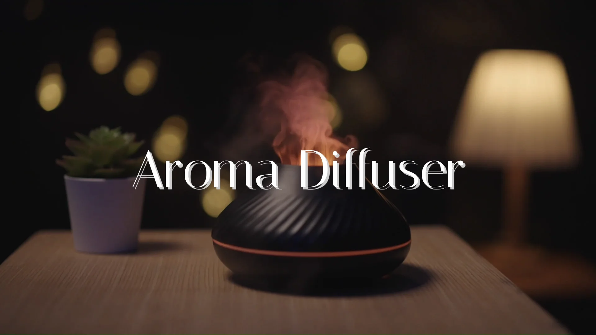 New Arrival 130ml Colorful Flame Humidifier Simulation Fire Difusor ...