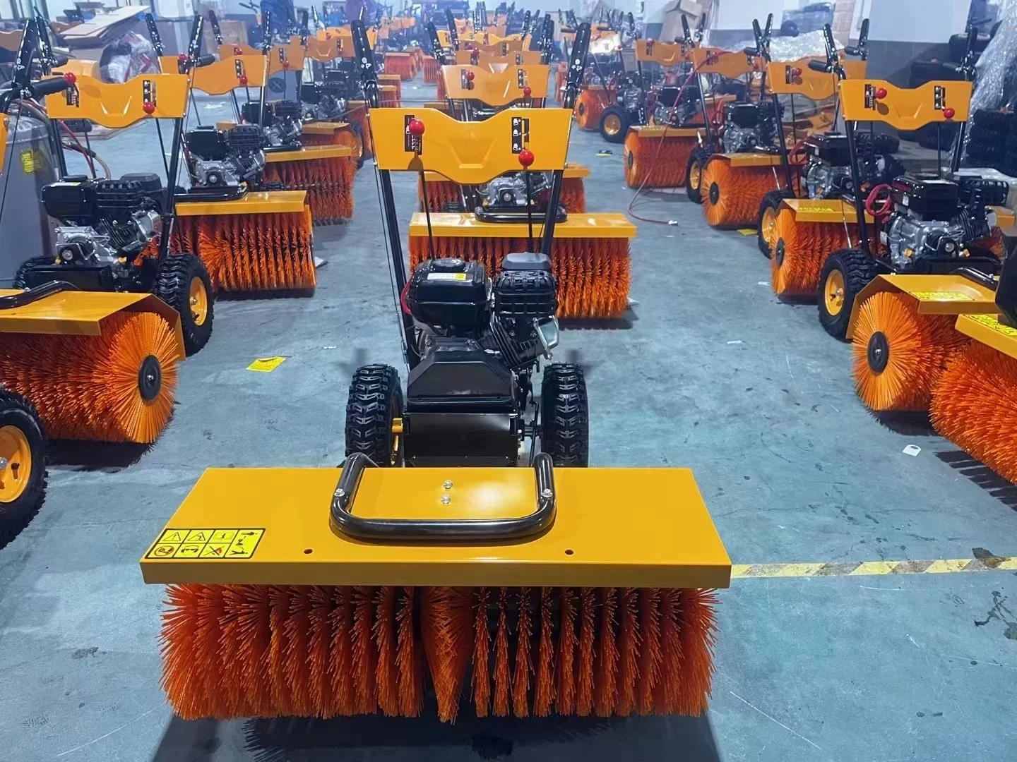 Hand Push Type Machine Handheld Self-powered Snow Sweeper ...