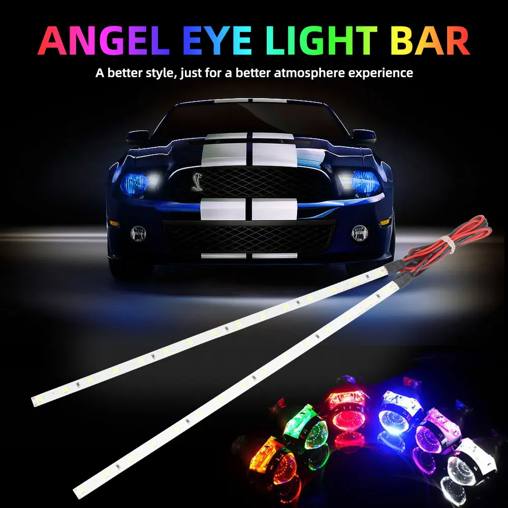 23cm Auto Headlights Led Retrofit Devil Eye Demon Eyes Head Lamps Car ...