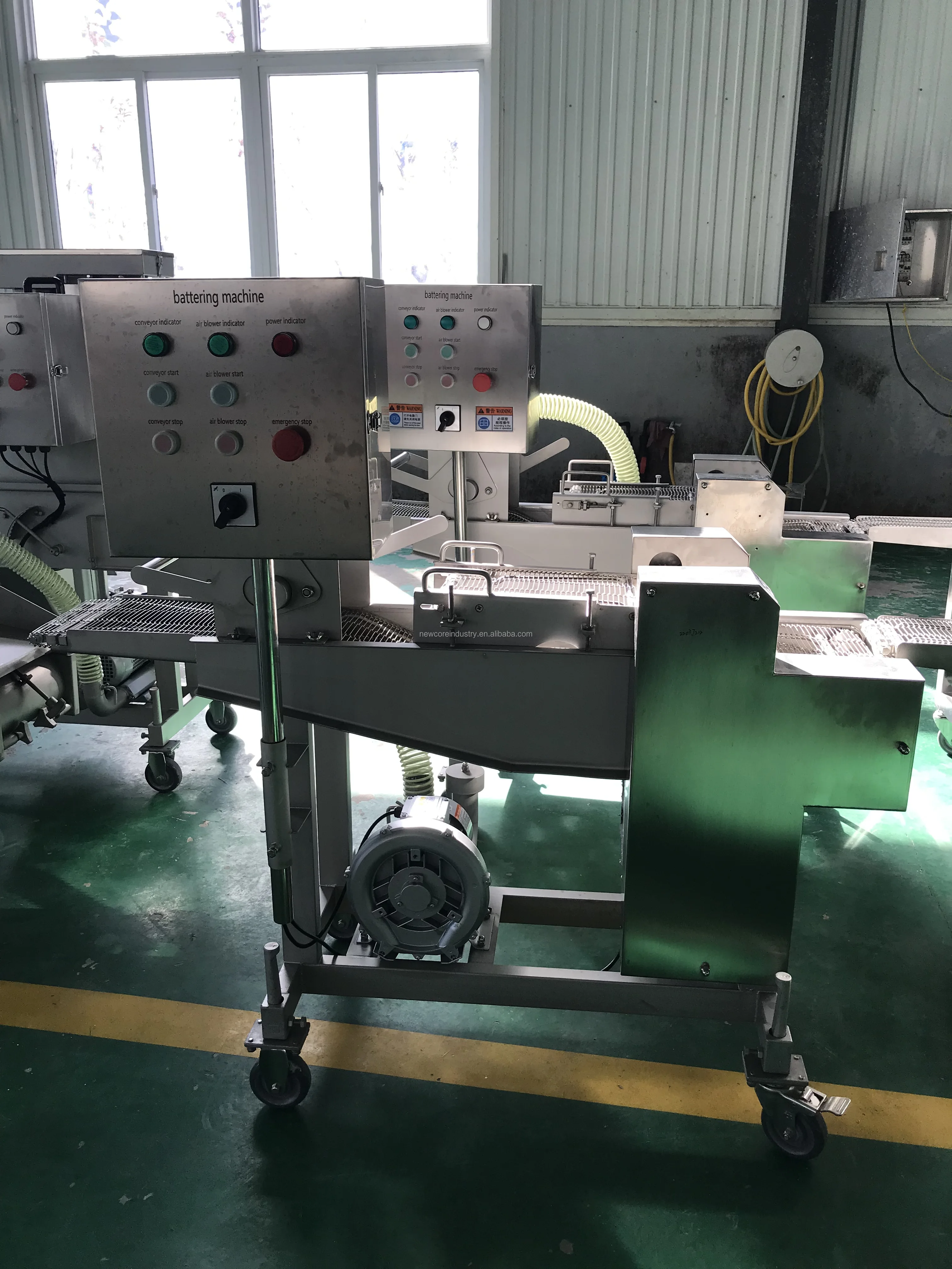 Crispy Chicken Nuggets Burger Patty Forming And Coating Production Line ...