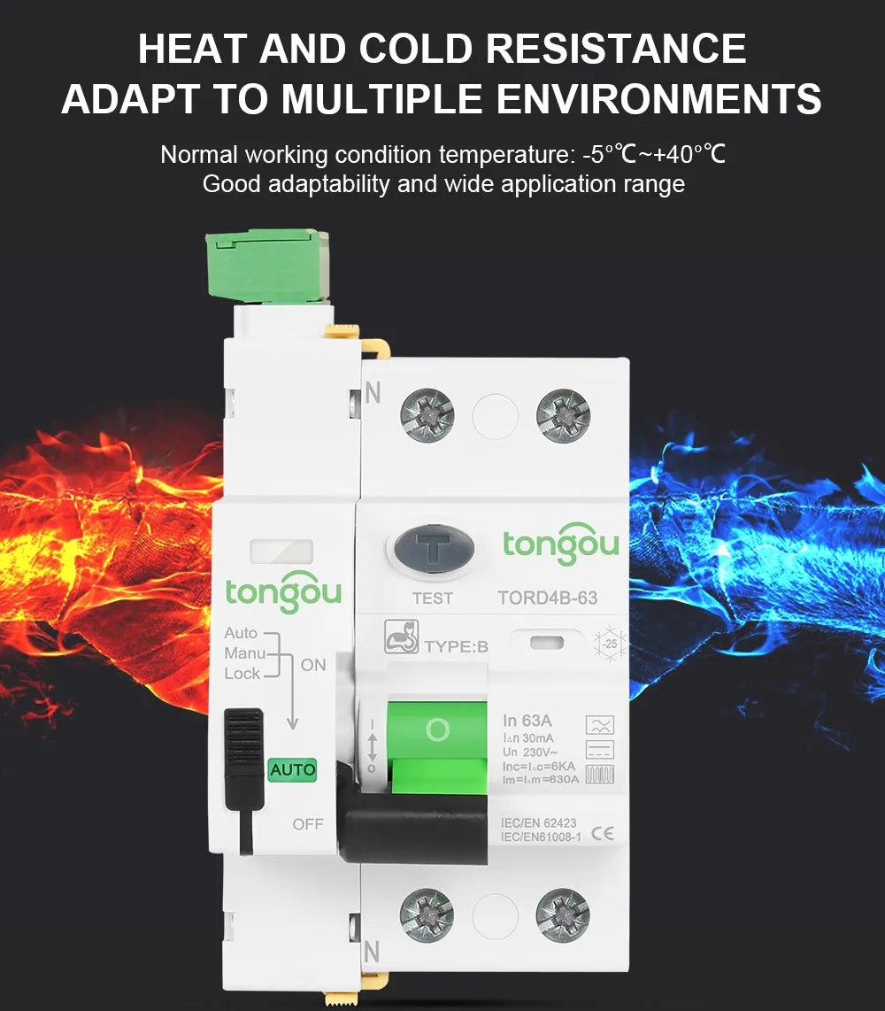 Type B Dc Rccb Rcd Ev Residual Smart Automatic Self-reclosing Device Differential Current ...