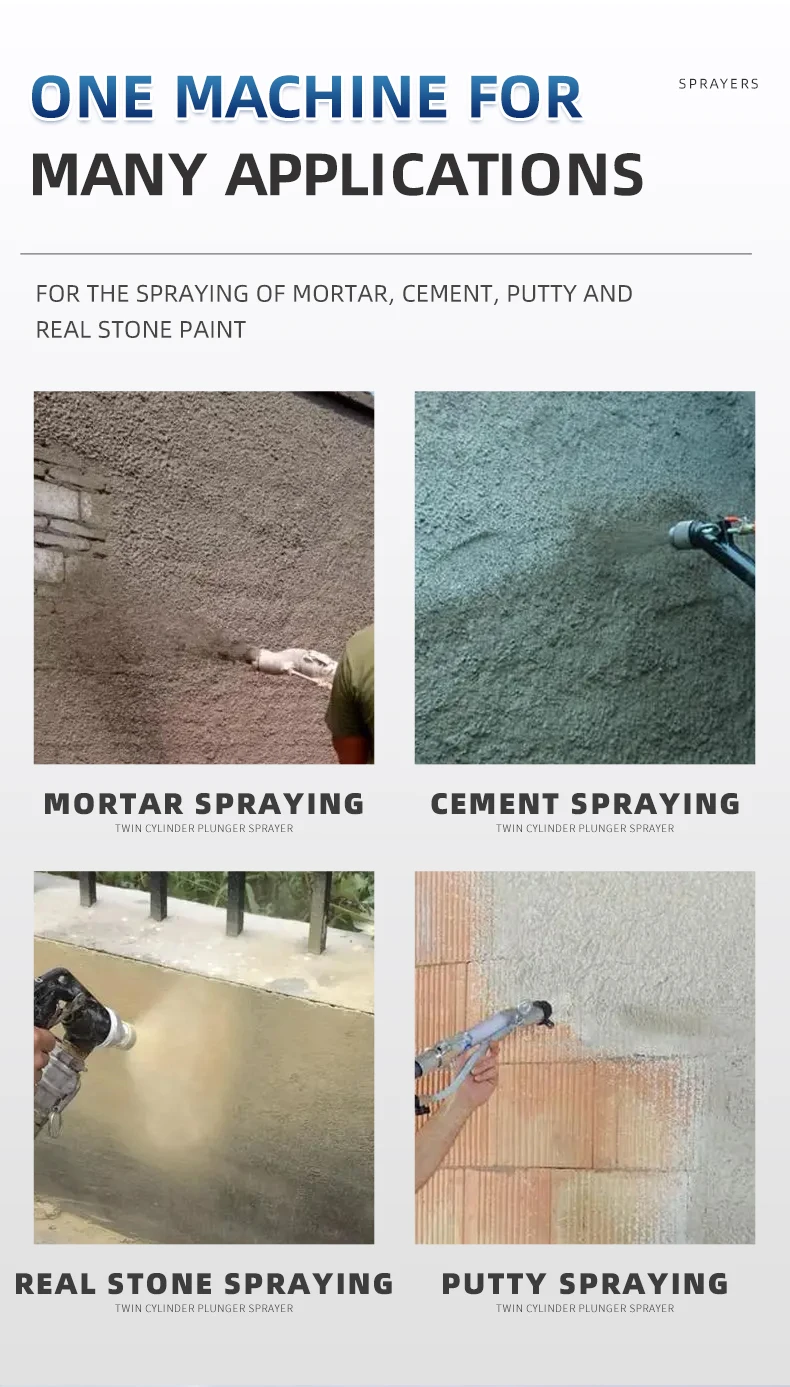 Hydraulic Cement Plaster Machine Making Automatic Wall Mortar Spray ...