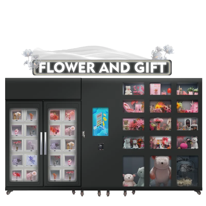 Refrigerated Ambient Gift Boxes Fresh Flower Vending Machine Locker For ...