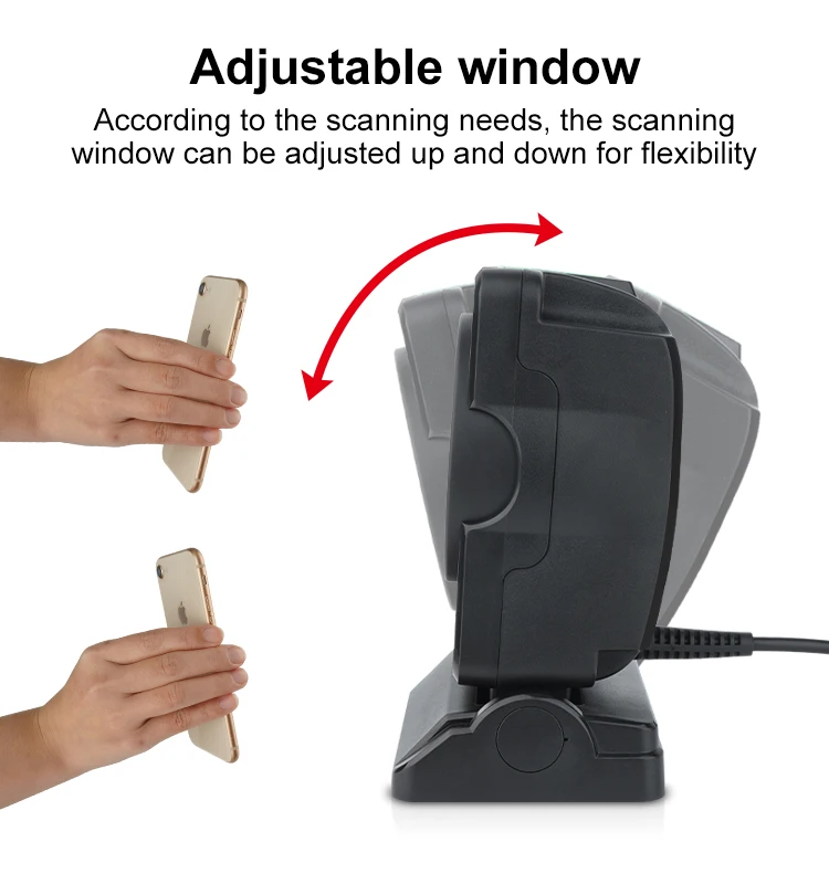K922 Presentation Vertical Scanner Omnidirectional 2d Desktop Barcode ...