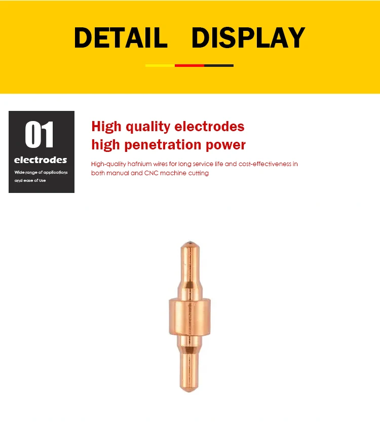 PT31 LG40 Plasma Cutter Electrode Tips Cup Extended Consumables Kit for ...