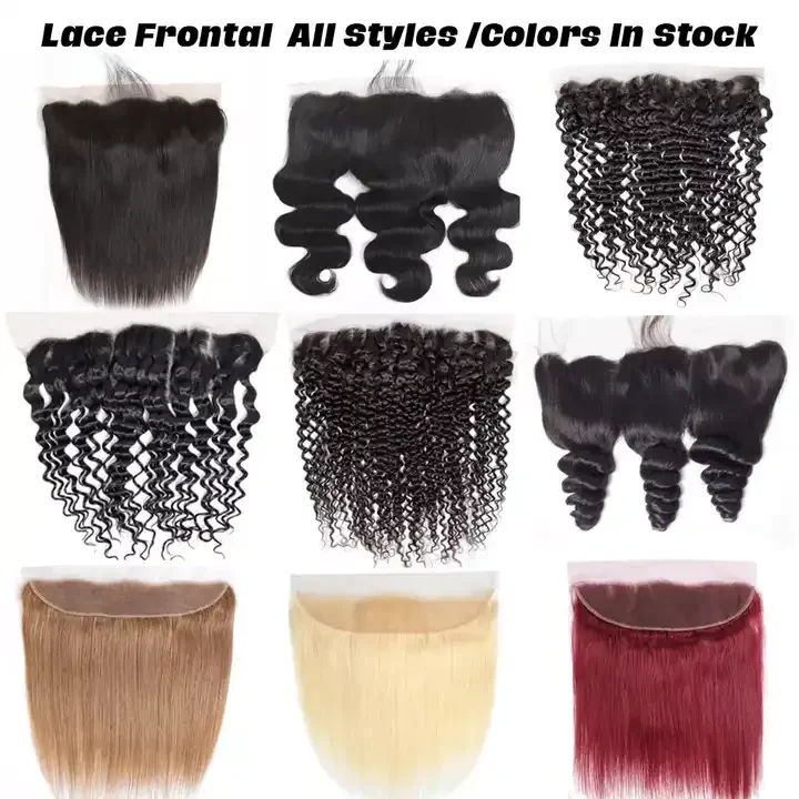 Cheap 4X4 5x5 6x6 HD Lace Closure and Frontal Cuticle Aligned Brazilian ...