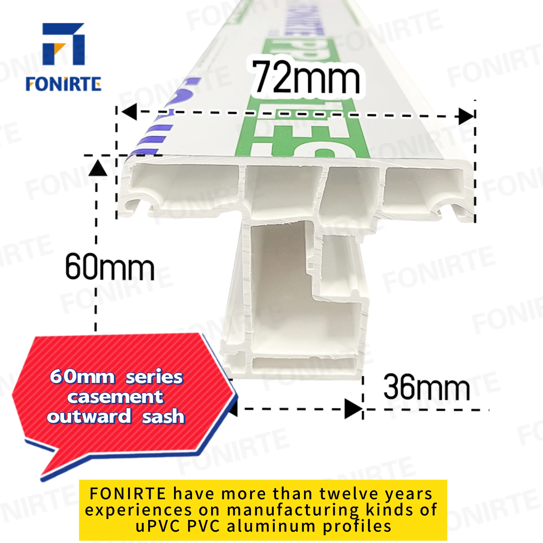 Modern Style 60mm Series Upvc Profile Casement Window Pvc Profile - Buy ...