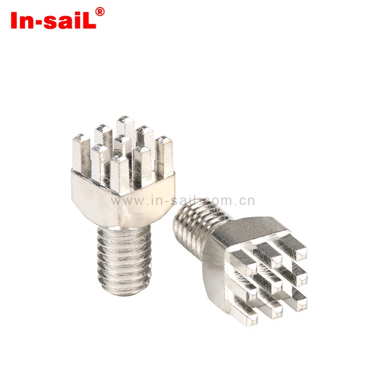 High Current 100a Pcb Connector Pins Press Fit Right Angle Two Row For ...
