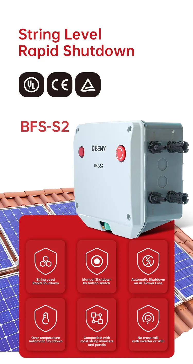 Solar Panel Fire Safety Switch - BFS-S2 for PV Rooftops