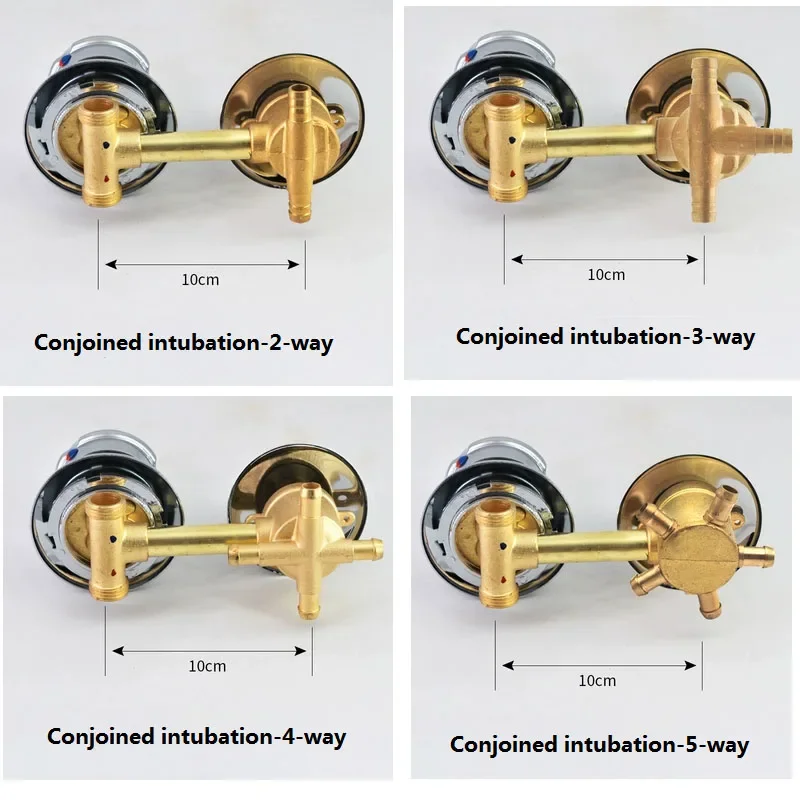GOGO Conjoined Intubation Thread Faucet Bathroom Cold Hot Water Mixing ...