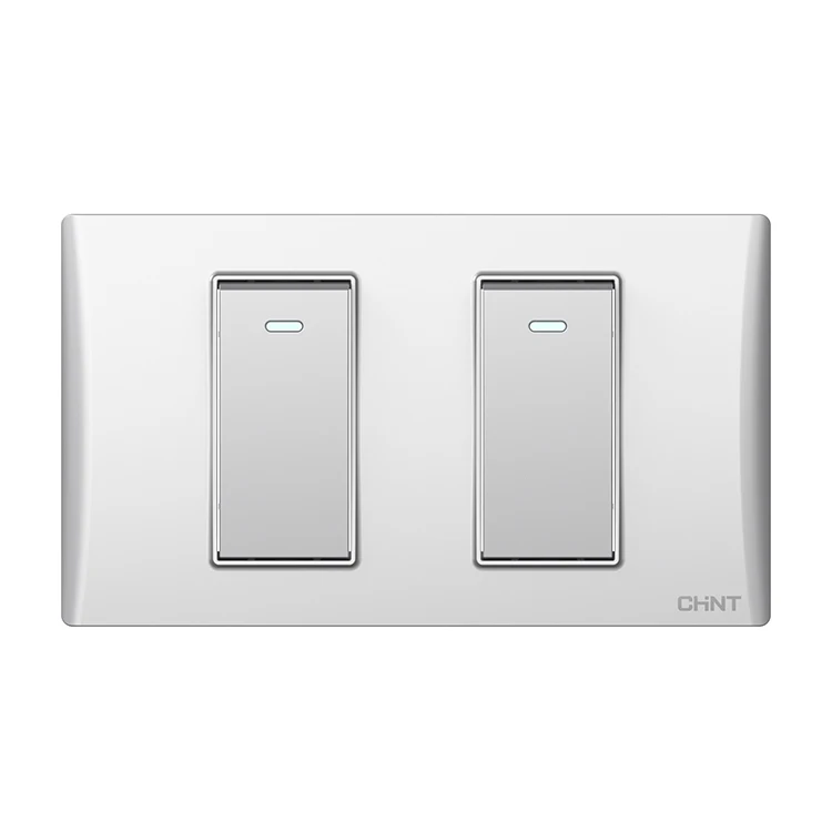 Chint High Quality Universal Modern Home Electrical Wall Light Switch 2 ...