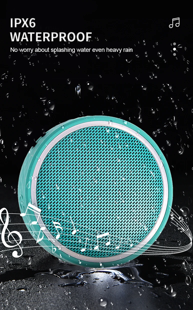 Boombox Bluetooth Ipx6 Waterproof Portable Mini Sound Wireless Light ...