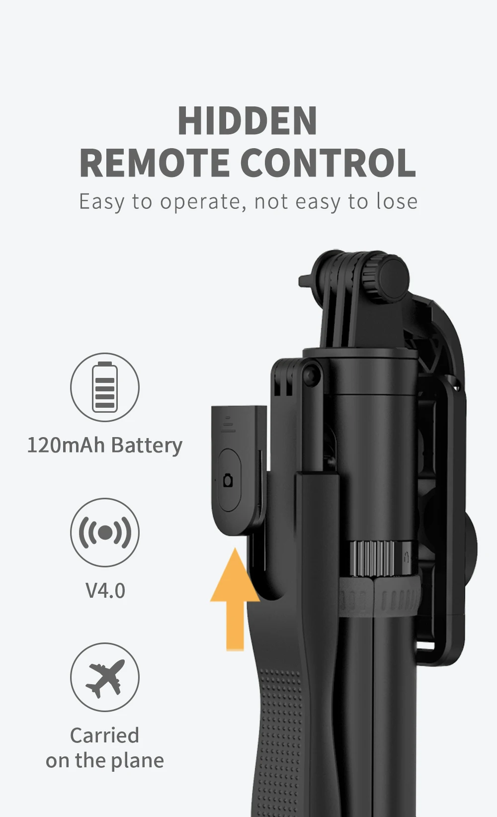 Handheld 360 Degree Flexible Sports Camera Monopod Stand Mobile Phone ...