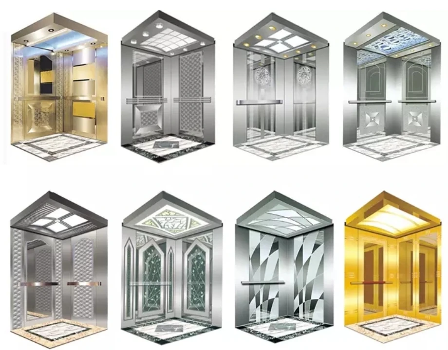 Hairline Finish Stainless Steel Elevator Cabin Design