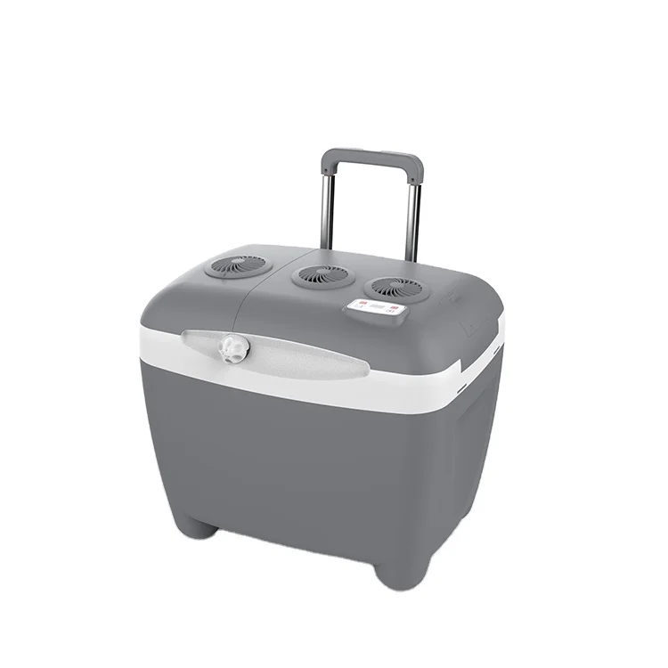 50L Camping Electric Portable Mini Cooler Box With Wheels Can Warmer ...