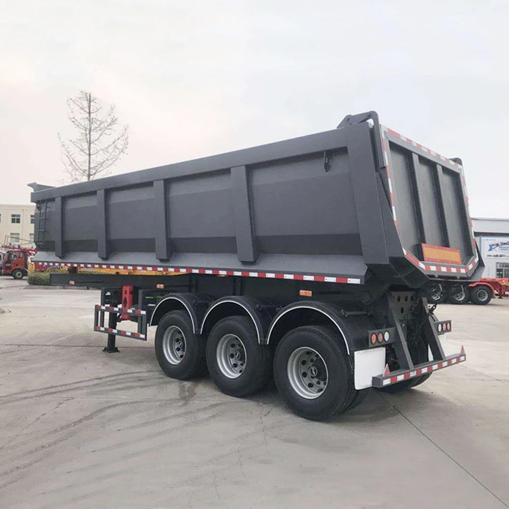 Indon Dump Semi Trailer Sinotruk Dump Trailer 3 Alex 4alex 40ton 60ton ...