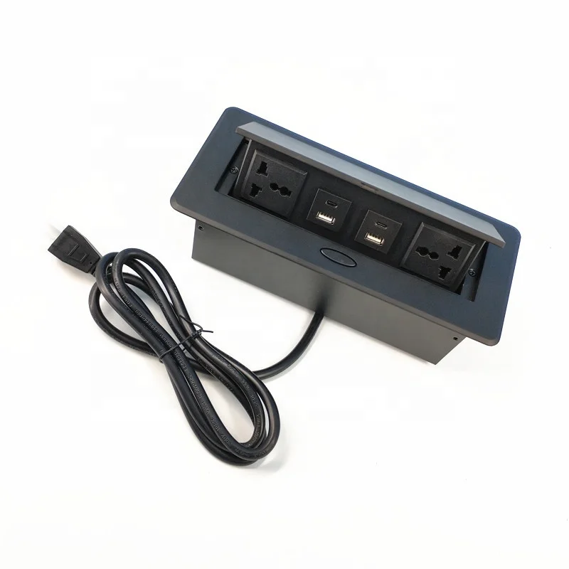 Tabletop Socket - Dual USB Power Outlet for Conference Tables