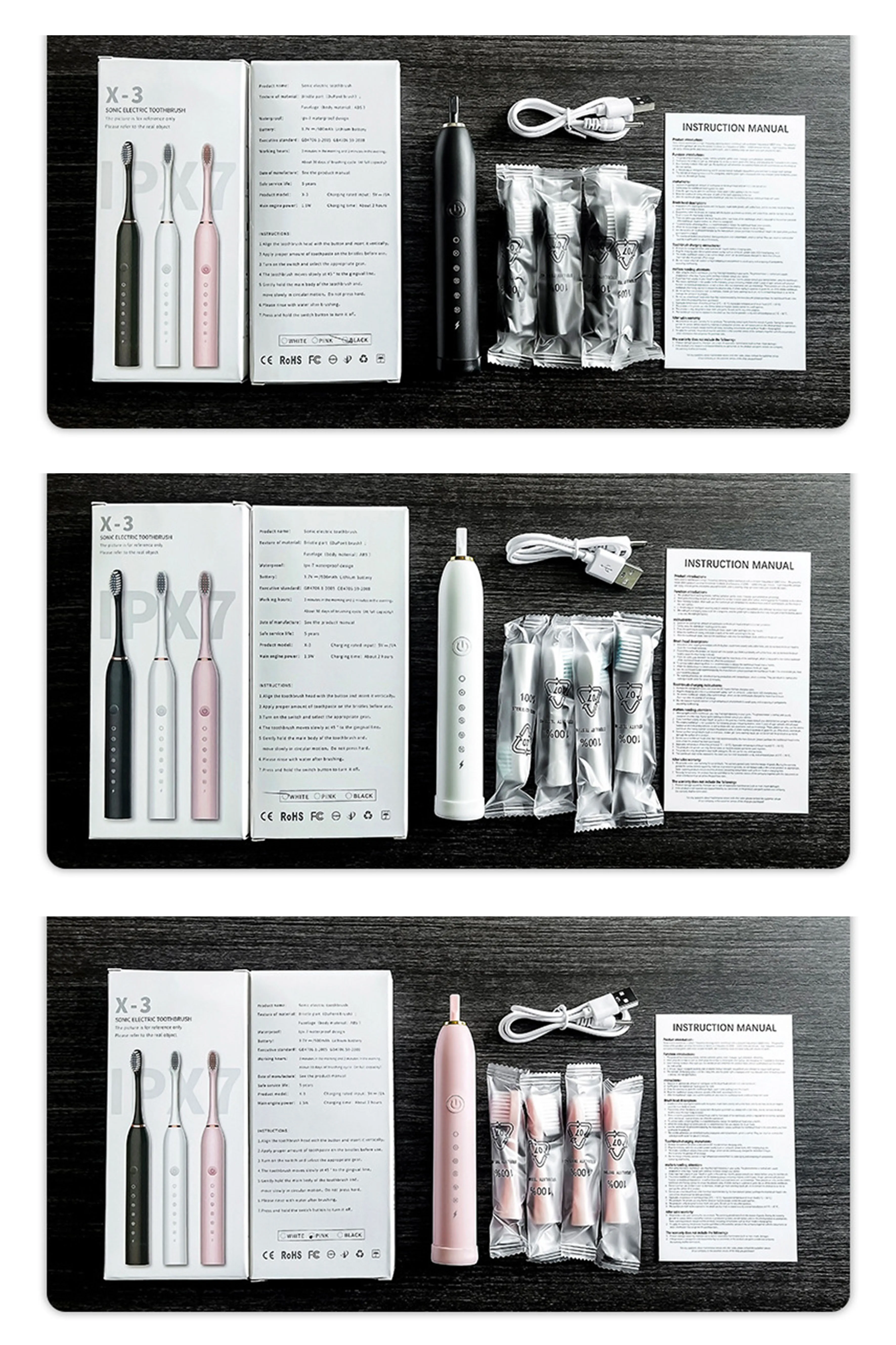 IPX6 Waterproof Sonic Toothbrush - Smart & Powerful Cleaning