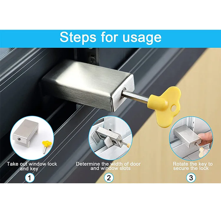 Sliding Window Locks Door Security Locks Window Stopper Window Security Sliding Window Locks Door Security Locks Window Stopper Window Security