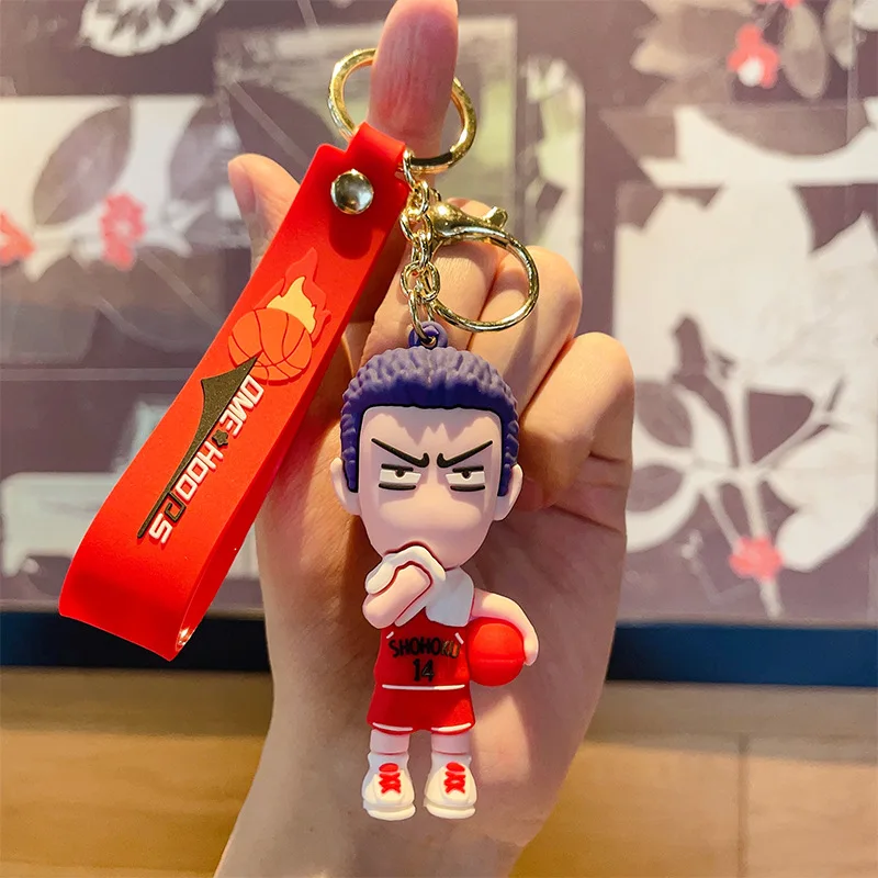 Creative Cute Cartoon Character Key Chain Small Gift SLAM DUNK Keyring ...