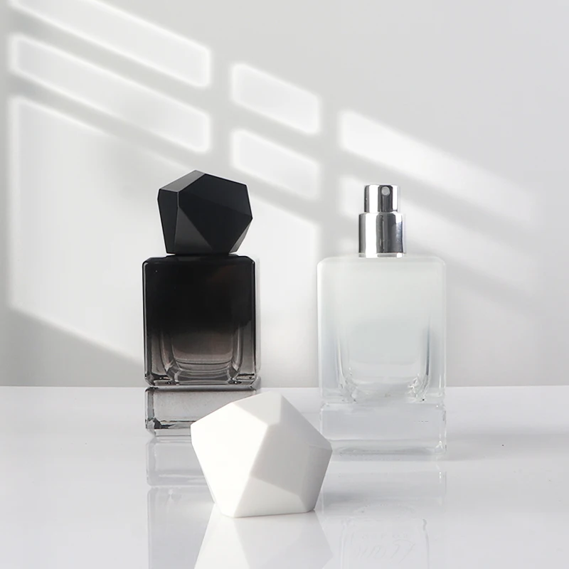 Black Square Perfume Bottle 50ML - Luxury & Customization