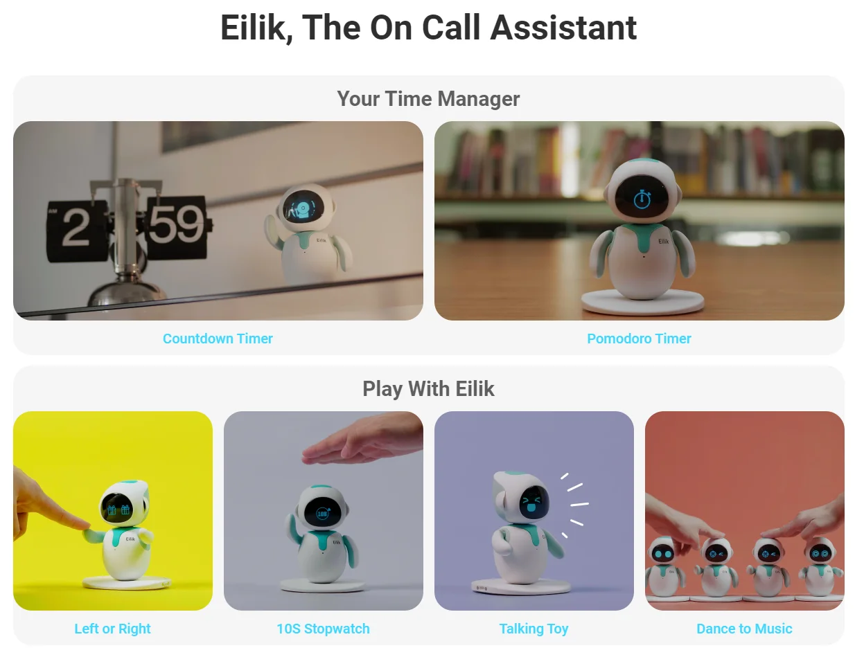 Eilik Emo Toy Interaction Robot - Perfect Christmas Gift