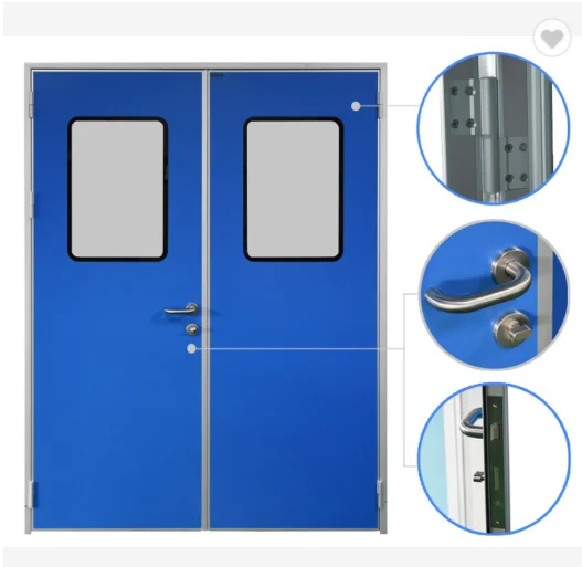Hospital Hermetic Door Double Swing Door For Operating Rooms - Buy ...