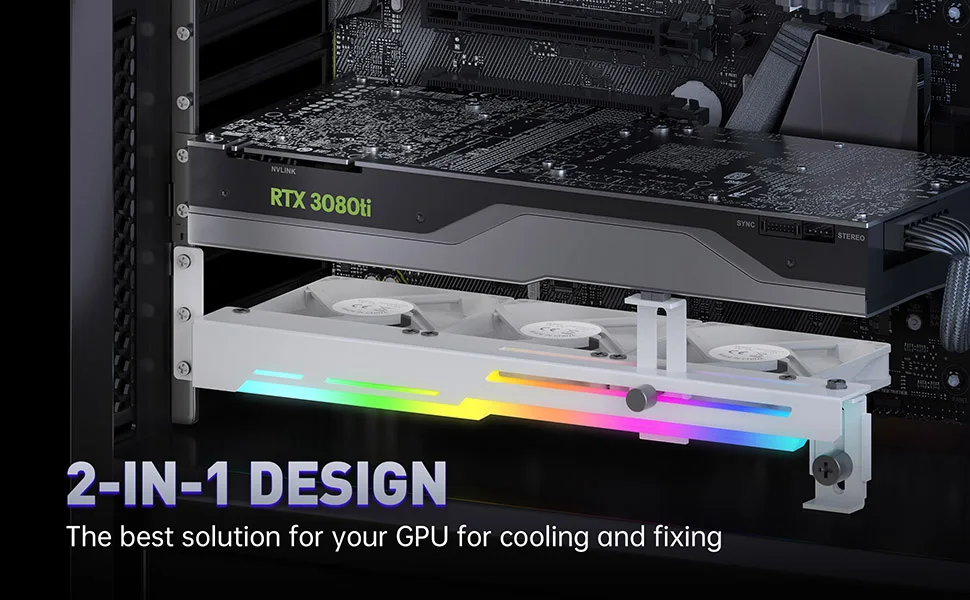 GPU Bracket Easy Installation ARGB 5V 3pin LED Cooler