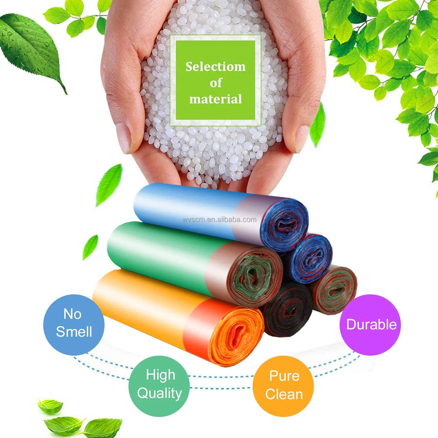Customise Heavy Duty Jumbo 50 Liter 120l Plastic Trash Rubbish Refuse ...