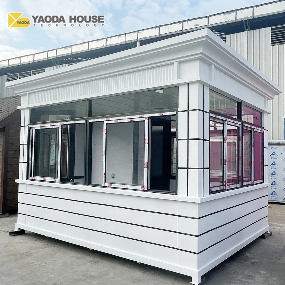 Luxury prefab lounge mobile popup store metal garage building kit ...