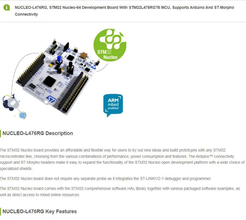 Development Board With Stm32f446ret6 Mcu Supports Arduino Nucleo-f446re Stm32f4 Nucleo Board ...