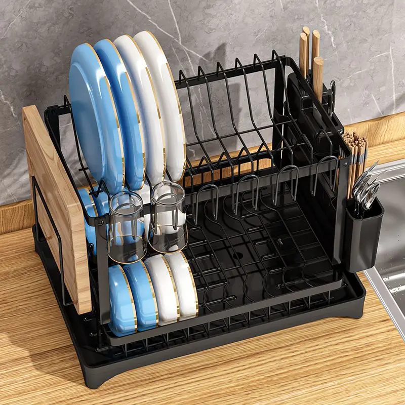Hot Selling Metal Dish Drainer Organizer Rack Drainer Dish Rack Dish ...