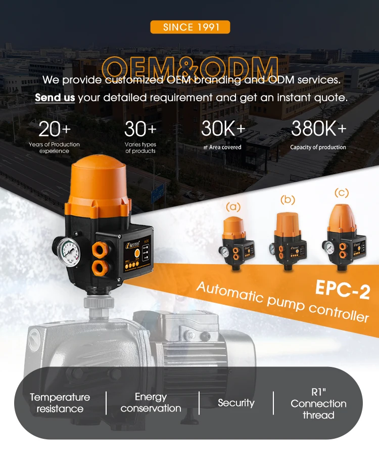 Automatic Water Pump Pressure Control Epc-2 Pump Controller 1.5bar ...