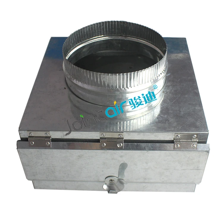 HVAC Galvanized Steel Duct Plenum Box with Filter Screen