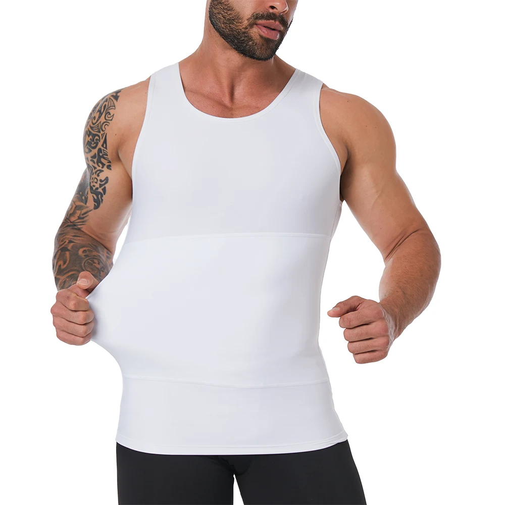 SYPBX01 Mens Body Shaper - Slimming Vest & Compression Tank Top